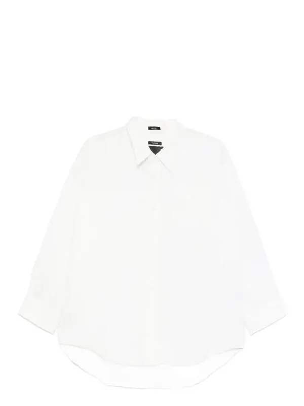 R13 Drop Neck Shirt - White
