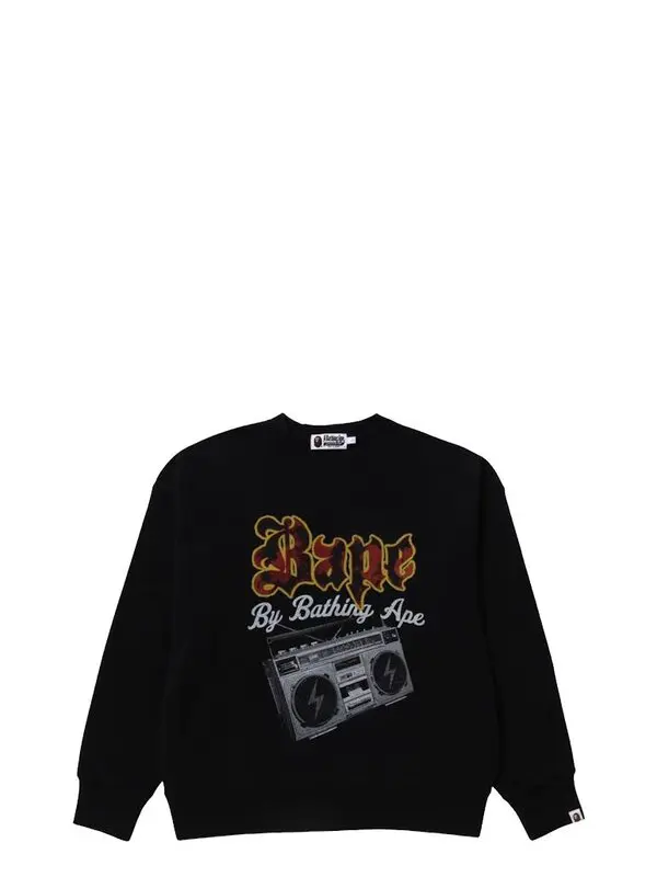 BAPE Boombox Crewneck Sweatshirt - Black