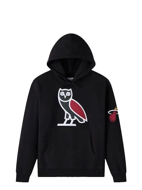 OVO Nba Miami Heat Hoodie - Black