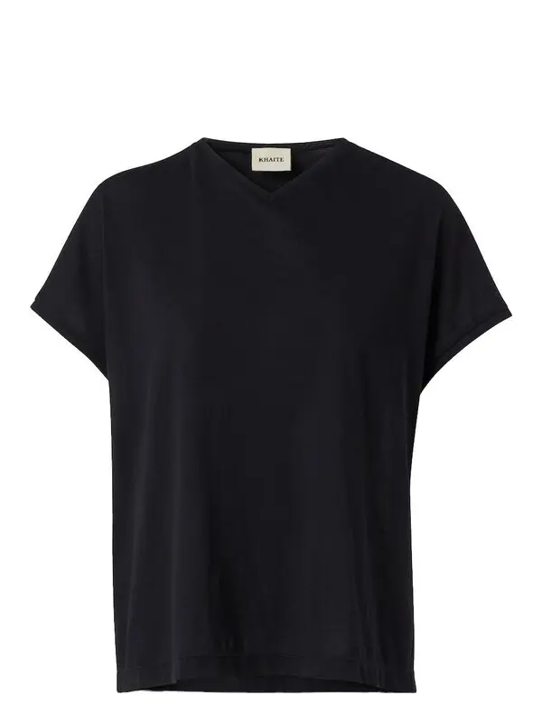 Khaite Devra Cotton-blend Top - Black