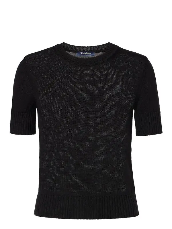 Max Mara Berge Virgin Wool Sweater - Black