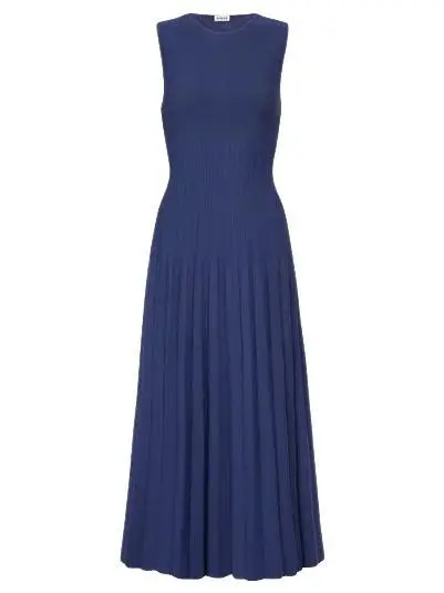 Staud Elyse Midi Dress - Blue
