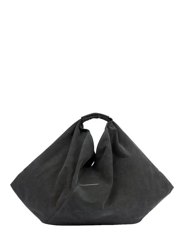MAISON MARGIELA Japanese Draped Canvas Top-handle Bag - Black