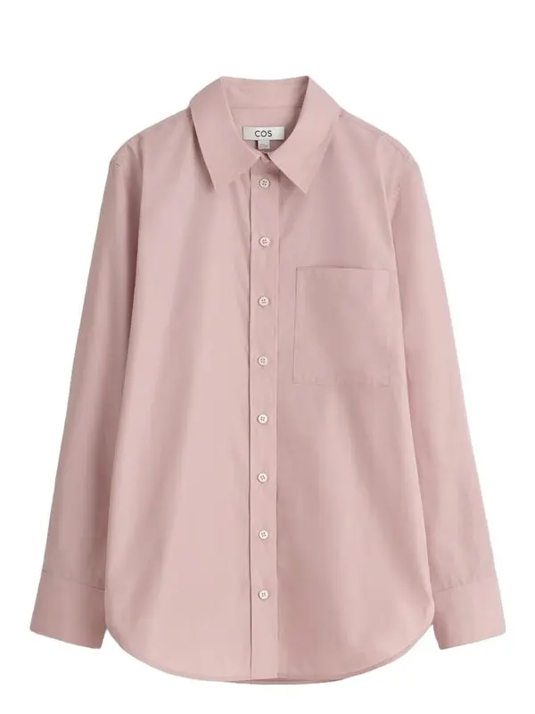 Cos Tailored Pima Cotton Shirt - Pink