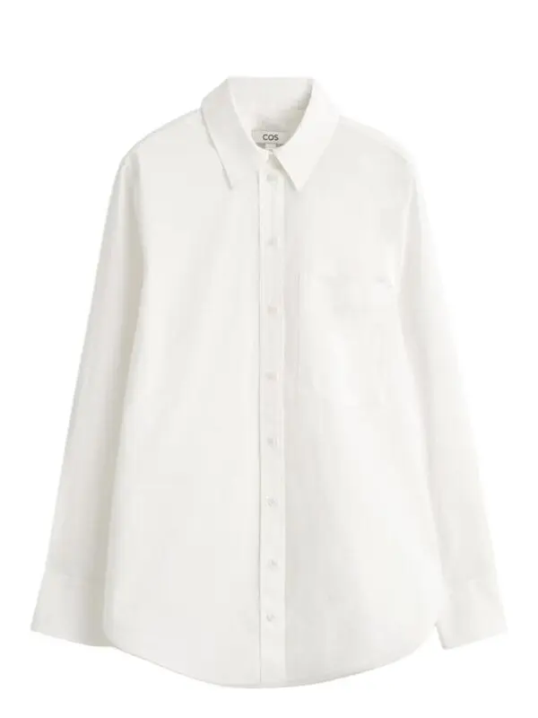 Cos Tailored Pima Cotton Shirt - White