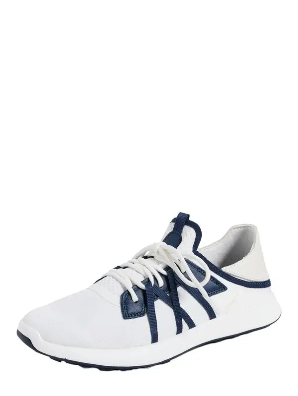Olukai Manele Golf Sneakers - Bright White/mood Indigo