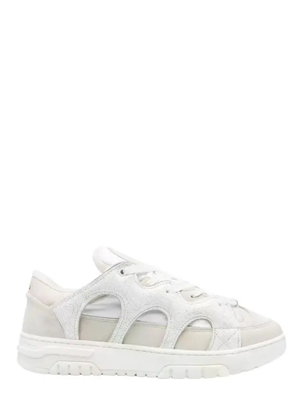 SANTHA Lace-up Sneakers - White
