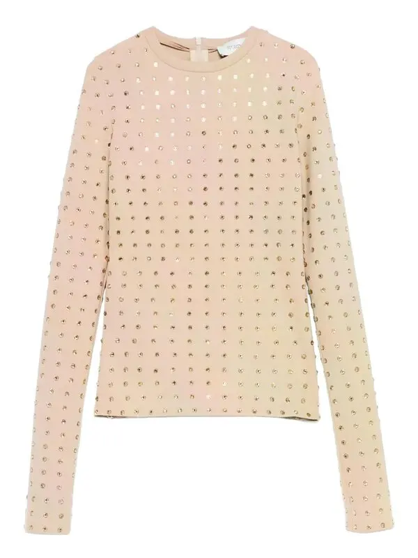 Sportmax Negus Embellished Top - Neutrals