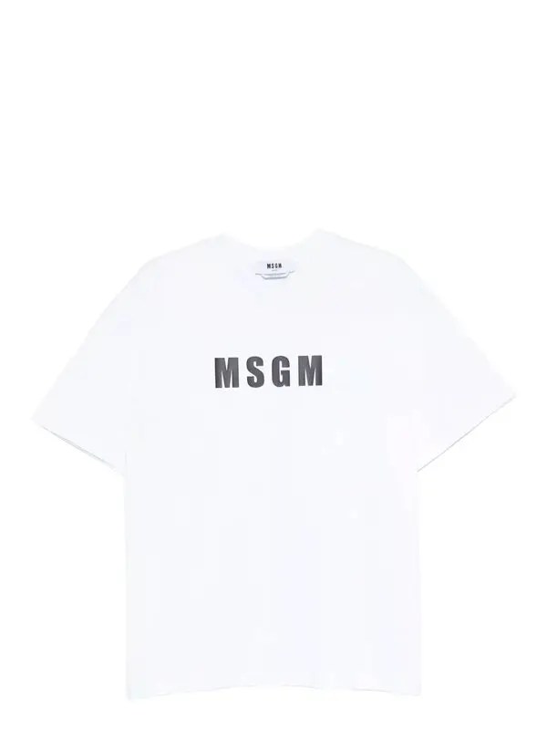 MSGM Logo-print T-shirt - White