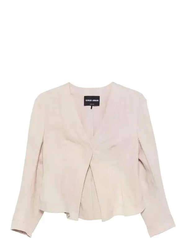 Giorgio Armani Linen Jacket - Neutrals