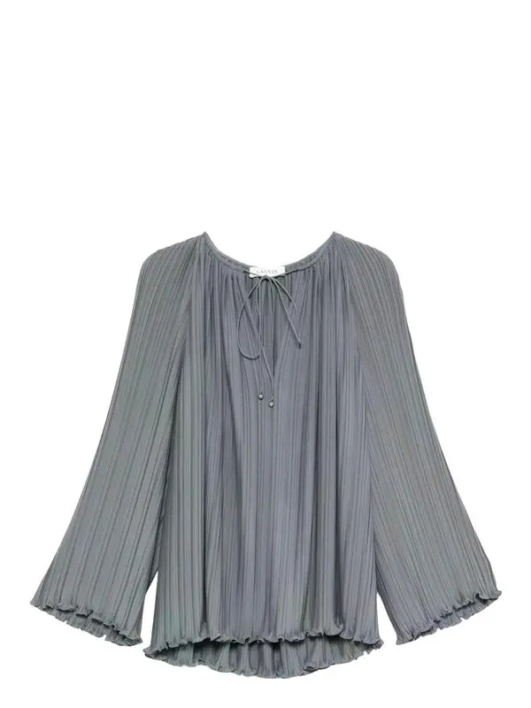 LANVIN Pleated Blouse - Grey