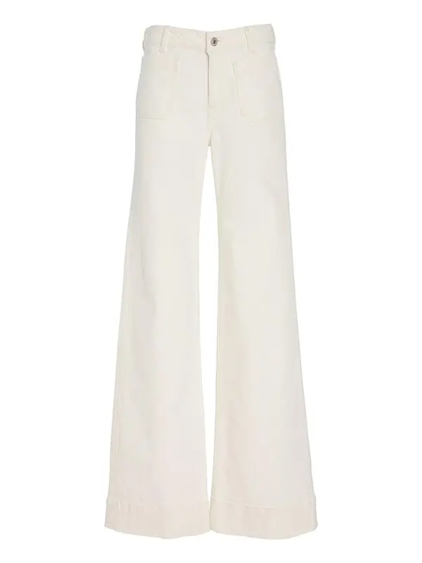JEANERICA St Monica Stretch Low-rise Flared-leg Jeans - White