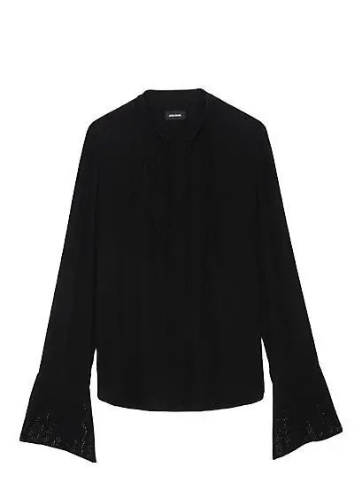 Zadig&Voltaire Taika Woven Blouse - Black