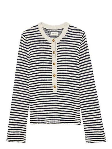 Zadig&Voltaire Mandala Striped Jumper - Encre
