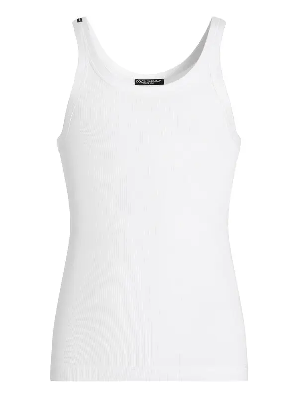Dolce & Gabbana Fine-rib Slim-fit Singlet With Tag - White