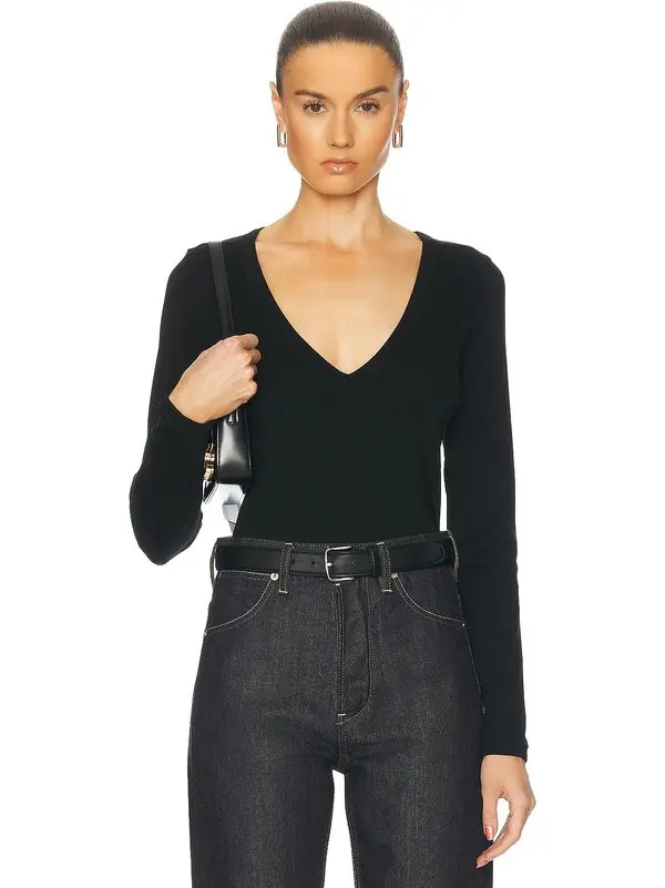 FLORE FLORE Dewi Long Sleeve Top - Black
