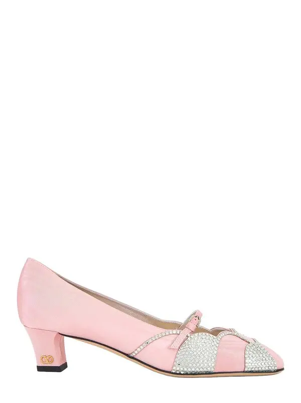 Valentino Garavani Bowow Pump - Bubble & Silver Shade