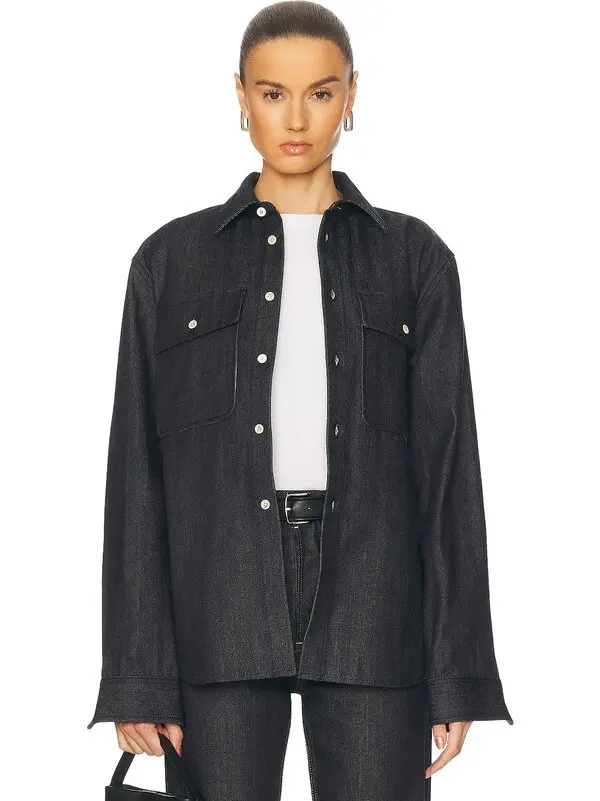 JIL SANDER Denim Shirt - Dark Blue