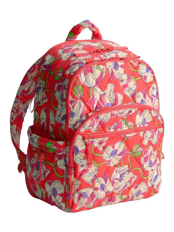 VERA BRADLEY Large Bancroft Backpack - Red/white