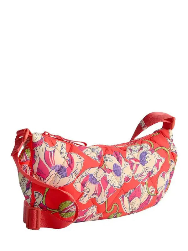 VERA BRADLEY Springbrook Sling Crossbody Bag In Swirling Poppies - Red