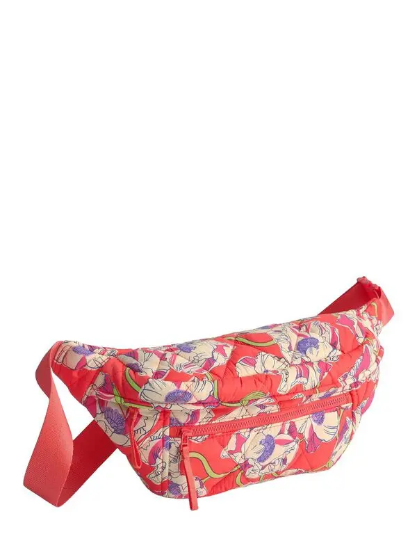 VERA BRADLEY Portnoy Belt Bag In Swirling Poppies - Red