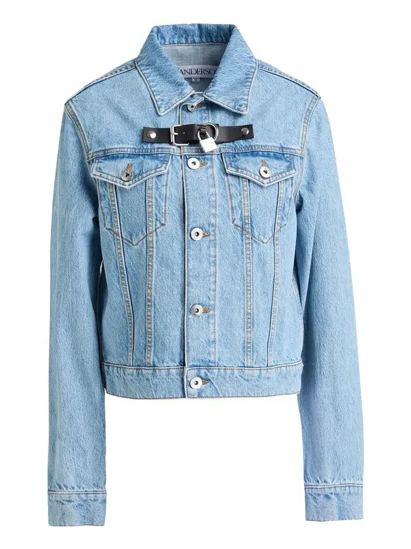 JW Anderson Embellished Denim Trucker Jacket - Light Denim