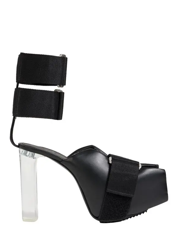Rick Owens Splint Kiss Platform Sandals - Black