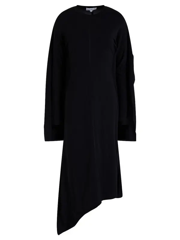 JW Anderson Asymmetric Stretch-jersey Dress - Black