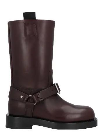 Burberry Leather Riding Boots - Purple