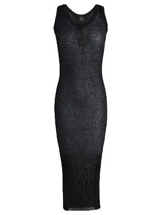 Pinko Midi Bodycon Dress - Black