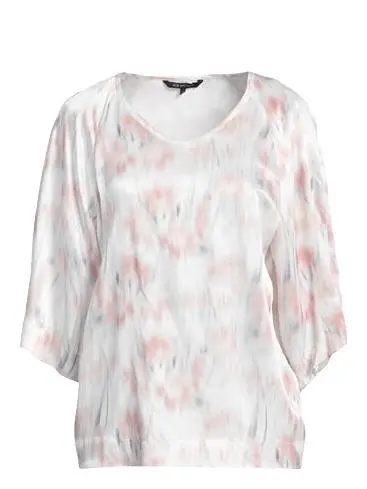 Armani Exchange Tie-dyed Satin Top - Pink