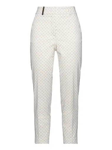 Peserico Tapered Leg Trousers - White