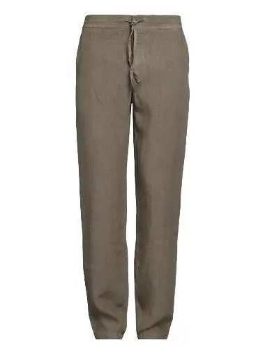 120% Lino Linen Military Pants - Green