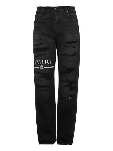 Amiri Cotton Straight-leg Jeans - Black