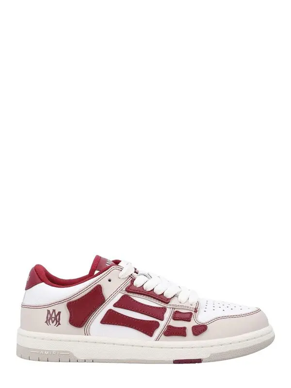 Amiri Skel Top Low Varsity Sneakers - Deep Red