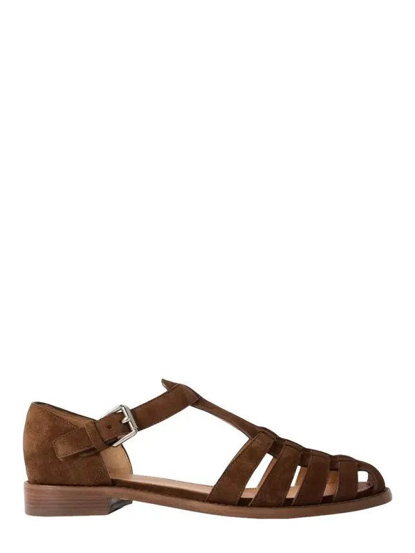 Church's Kelsey Woven Suede Sandals - Brown