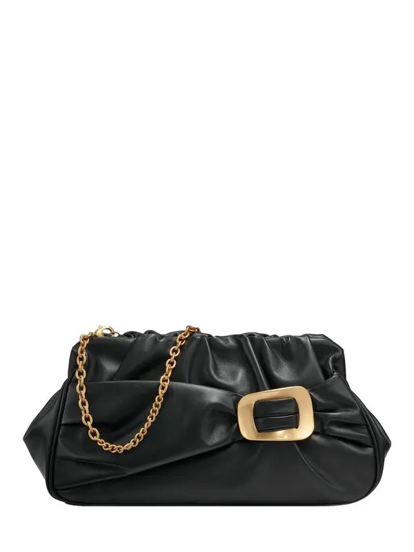 Donna Karan New York Bella Clutch - Black/gold