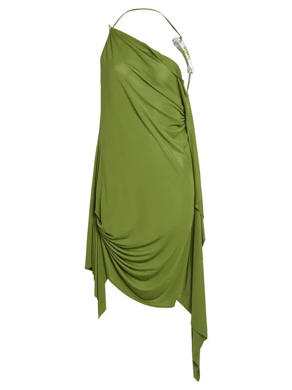 Christopher Esber Draped Jersey Mini Dress - Green