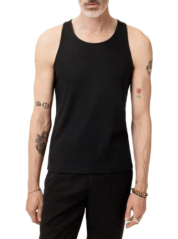 John Varvatos Olin Rib Tank Top - Black