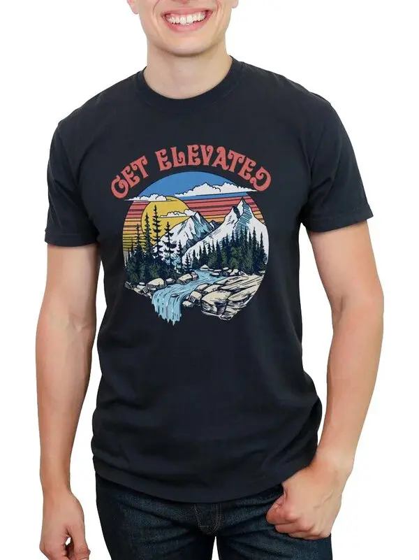 LOST GODS Get Elevated Graphic T-shirt - Black