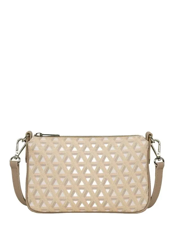 LANCASTER Zipped Ikon Pouch - Beige