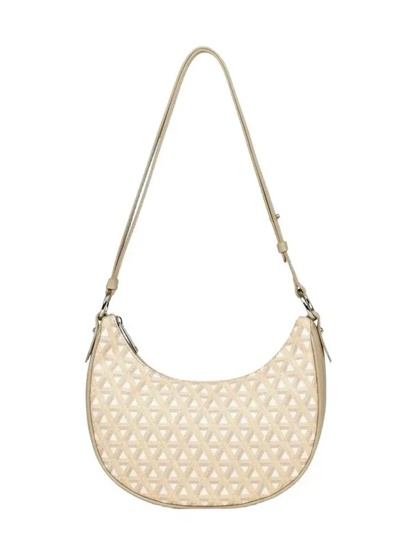 LANCASTER Ikon It Zipped Hobo Bag - Beige