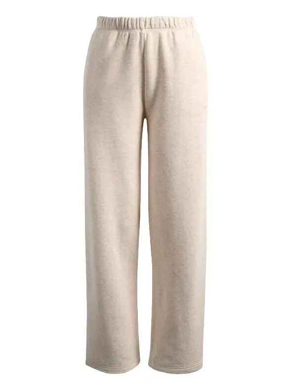 SKIMS Cotton Fleece Blend Straight Leg Pants - Oatmeal Heather