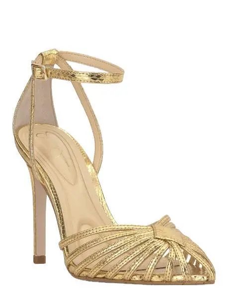 Jessica Simpson Paveri Pointed Toe Pumps - Gold