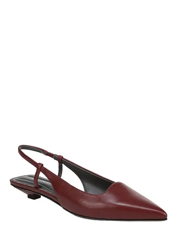 Franco Sarto Palmira Slingback Pointed Toe Pump - Bordo Red