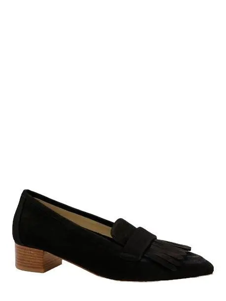 AMALFI BY RANGONI Asti Leather Loafer Pump - Black Long Beach