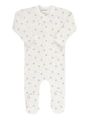 ELY'S & CO. Baby Cotton Ribbed Zipper Footie - Sailor