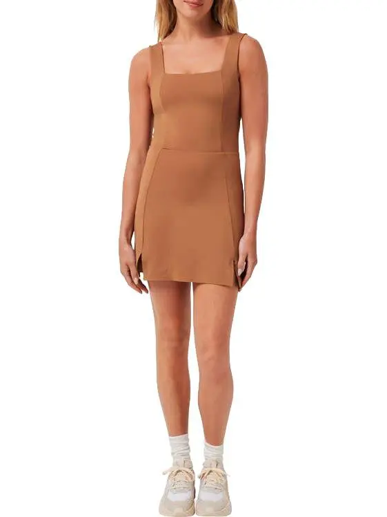 Travis Mathew Move Tank Minidress - Heather Chestnut