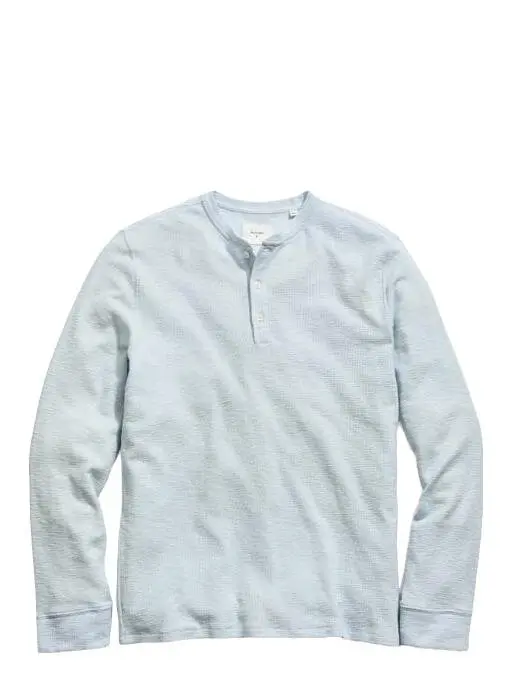 Billy Reid Slub Tuck Henley - Blue