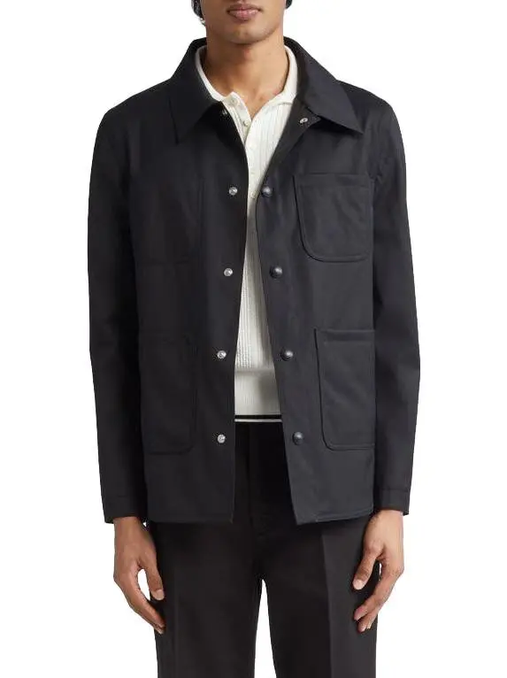 Thom Browne Virgin Wool Utility Jacket - Black